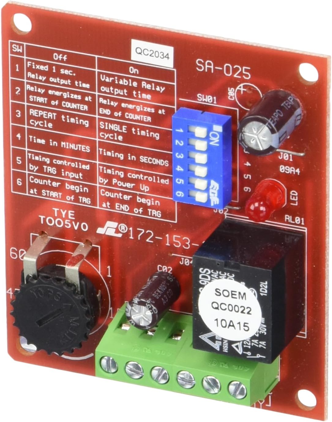 Seco-Larm SA-025Q Enforcer Multi-Purpose Programmable Timer Module ...