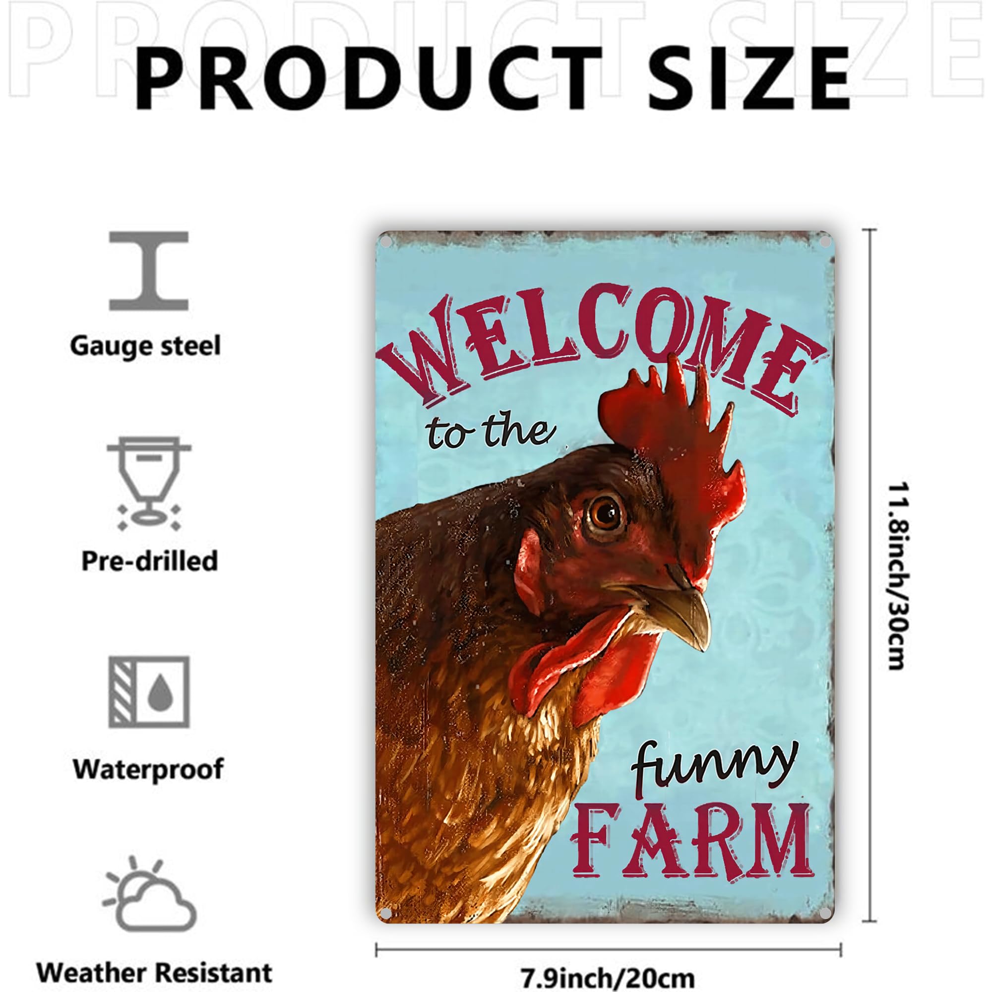 Farm And Chicken Tin Signs