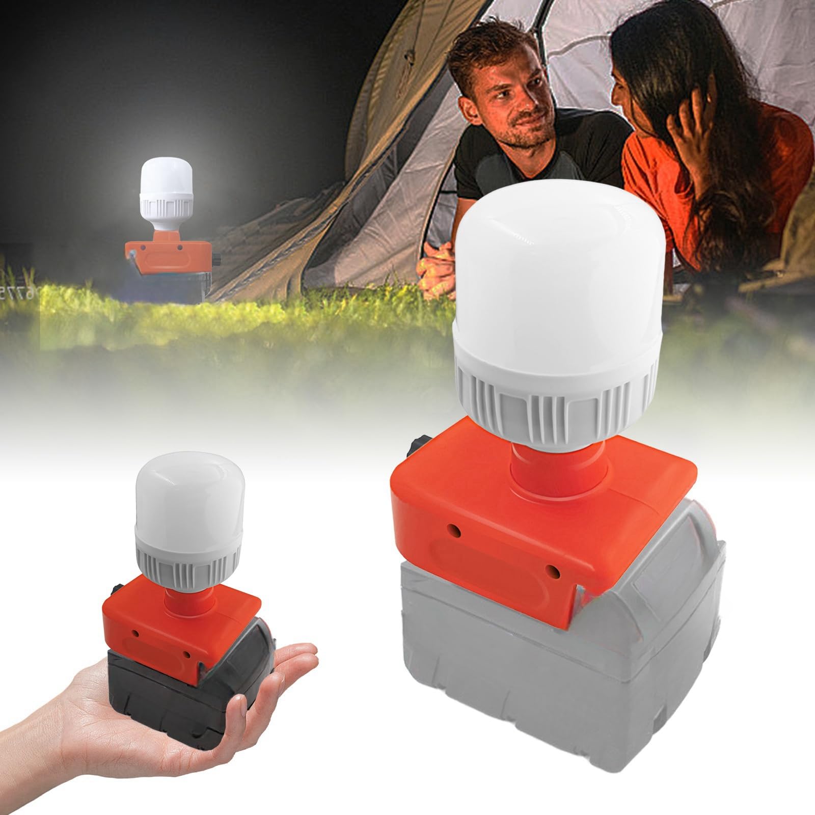 Cordless LED Work Light for Milwaukee with LED Bulb, 12W 1300LM ...