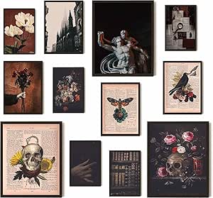 Amazon.com: ASTRDECOR Dark Academia Decor Set - Vintage Newspapers ...