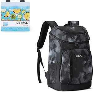 Amazon.com : TOURIT 30-Can Insulated Cooler Backpack & 2 Reusable Ice ...