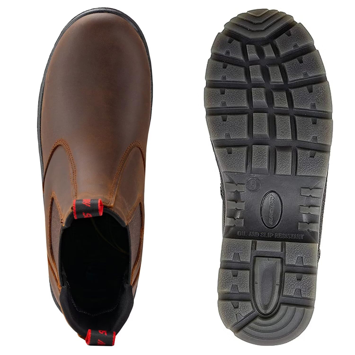 Snapklik.com : SUREWAY Mens Slip On Work Boots For Men - Soft Toe