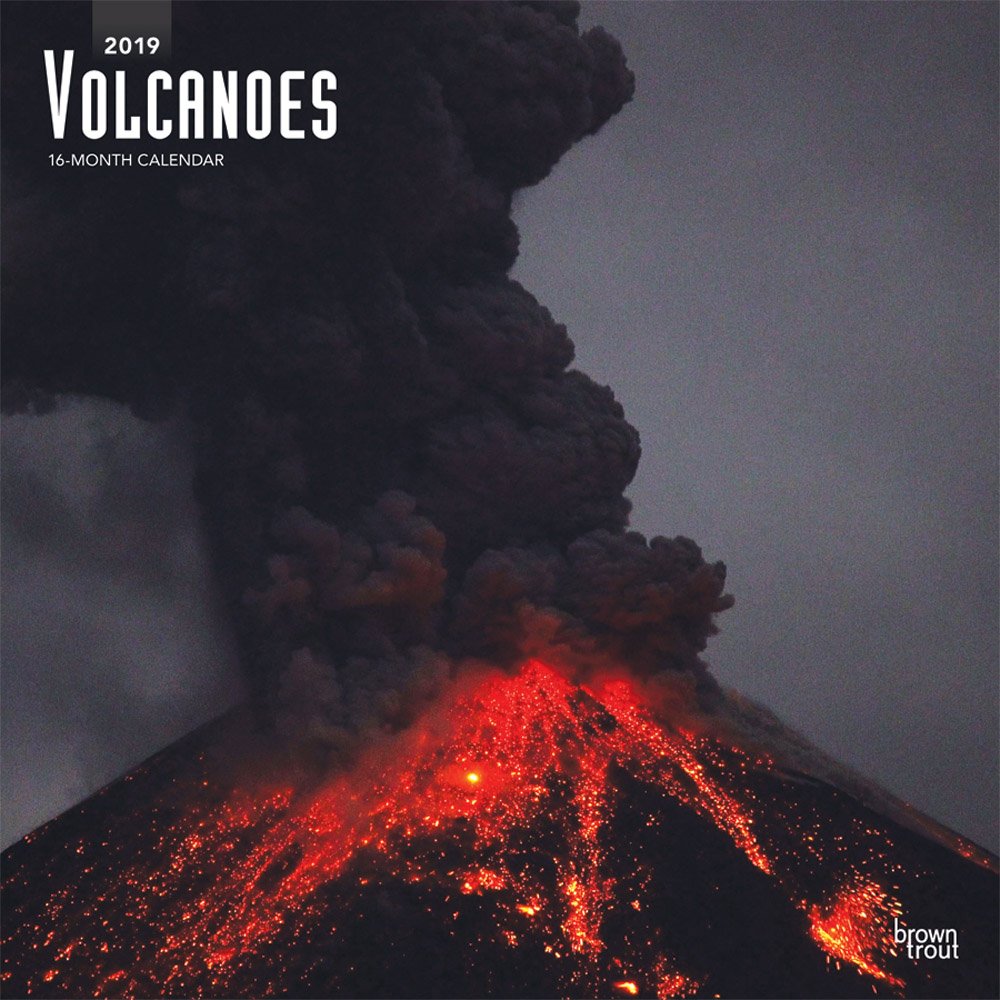 Volcanoes 2019 12 x 12 Inch Monthly Square Wall Calendar, Science ...