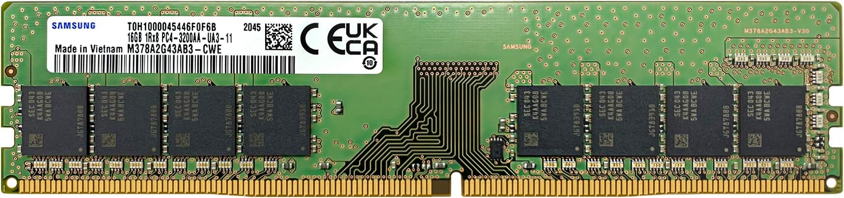 8GB DDR4 3200MHz PC4-25600 1.2V 1Rx16 288-Pin UDIMM Desktop RAM Memory ...