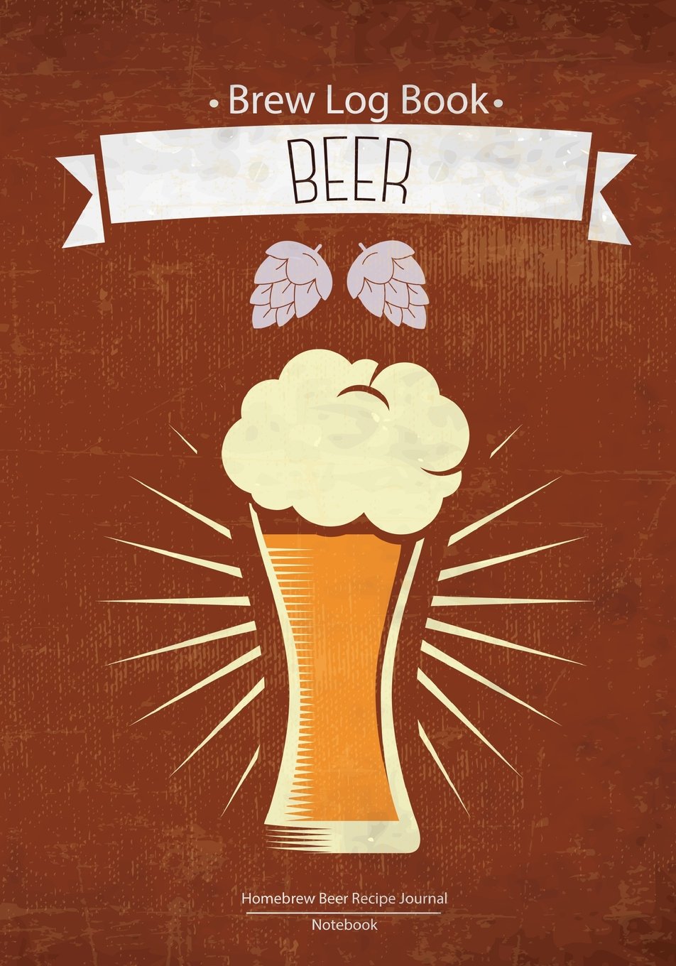 Brew Log Book - Homebrew Beer Recipe Journal : Notebook : Beer :RED ...