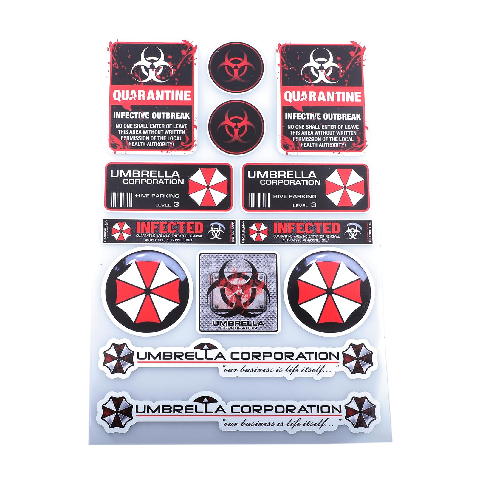 Amazon.com: Umbrella Corporation Sticker Car Emblem PVC Decal for Car ...