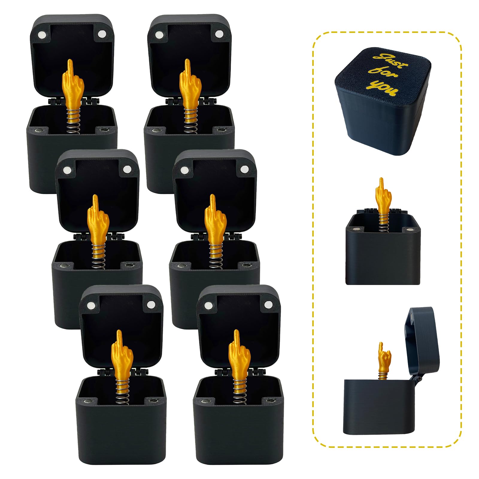 Amazon.com: Middle Finger in a Box Funny Pop-Up Surprise Prank Gift for ...