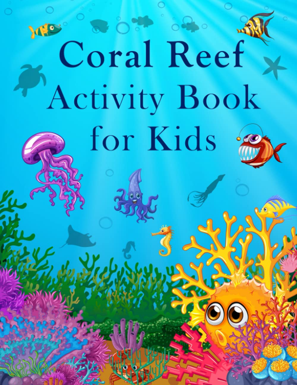 Coral Reef Activity Book For Kids Puzzle Coloring Pages Word ...