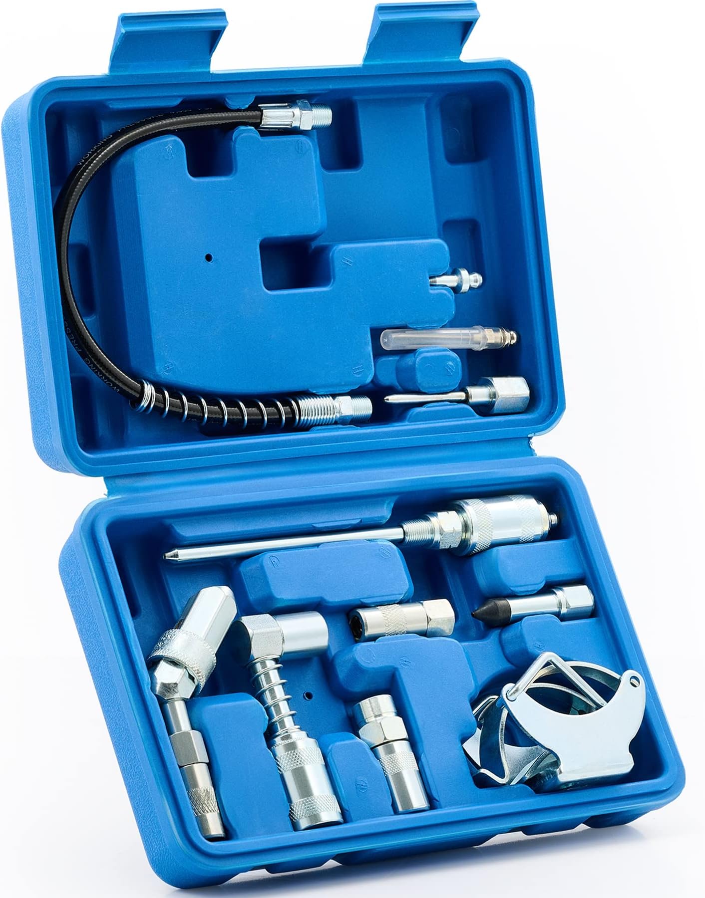 Orion Motor Tech OMT Grease Gun Accessory Kit, 11 Piece Grease Gun ...