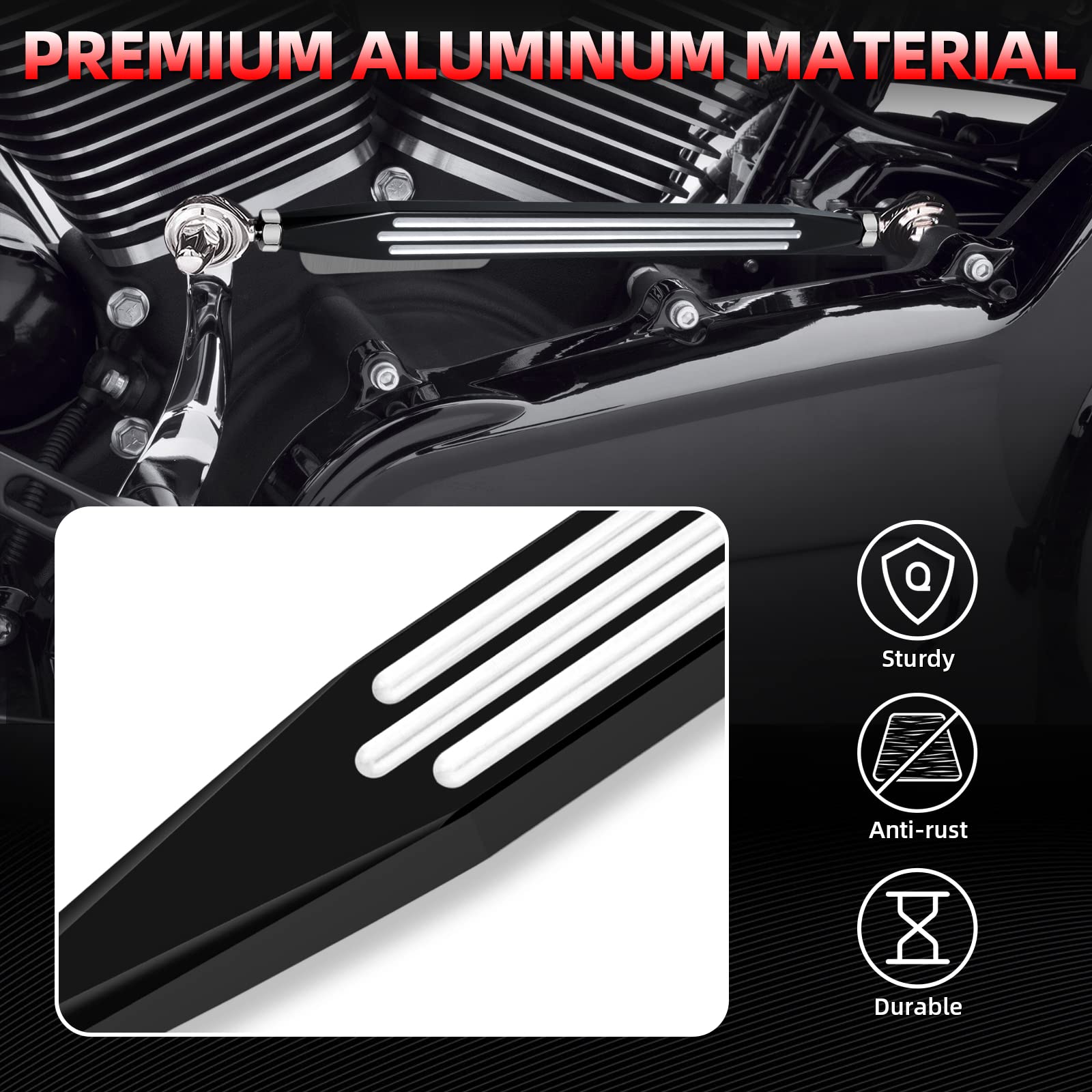 Snapklik.com : Black Shift Linkage Compatible For Harley Davidson ...