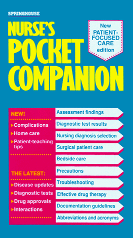 Nurse's Pocket Companion: 9780874348590: Medicine & Health Science ...