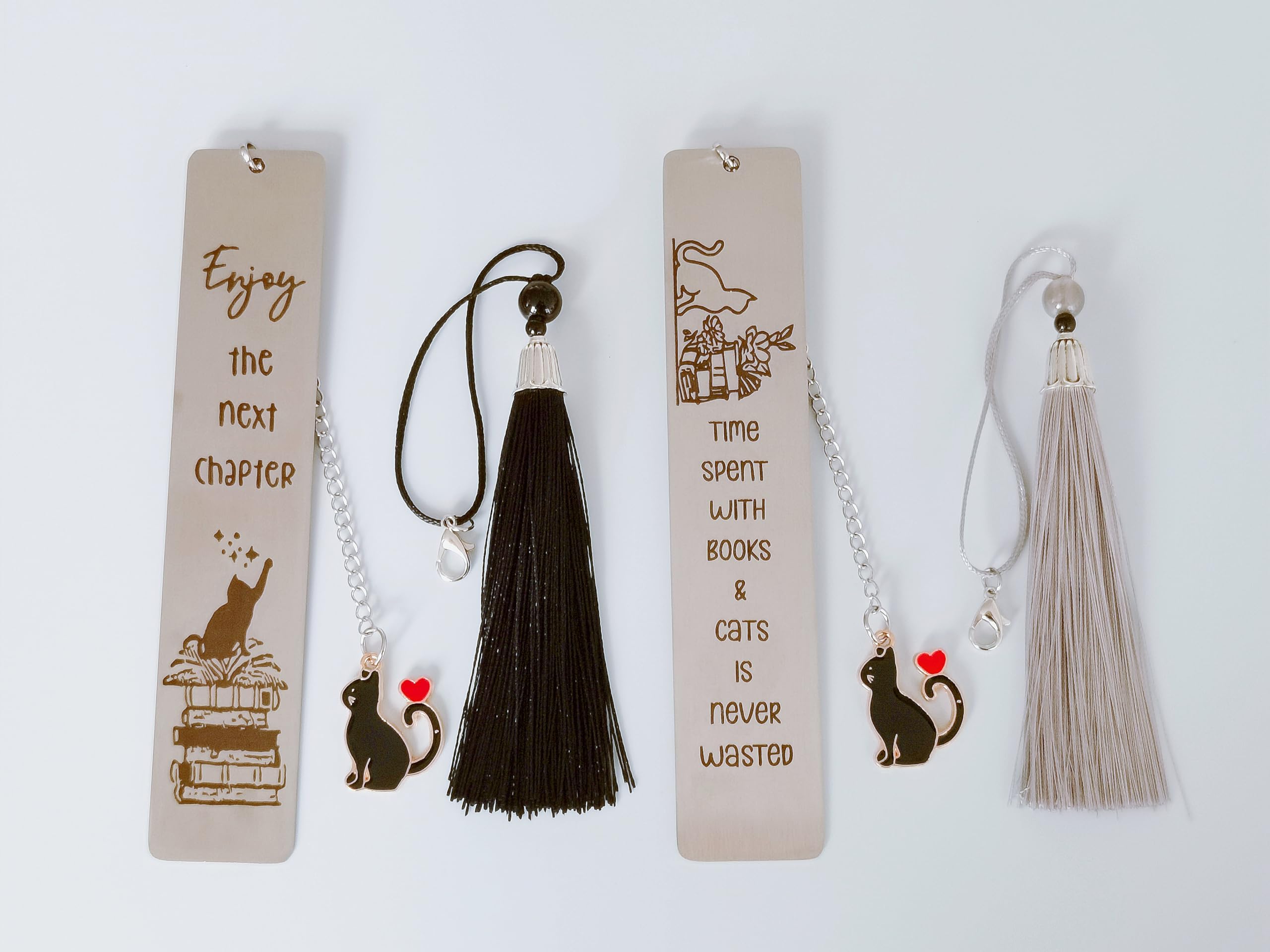 Amazon.com: Cute & Funny Cat Bookmarks - Made in USA - Pack of 6 with ...
