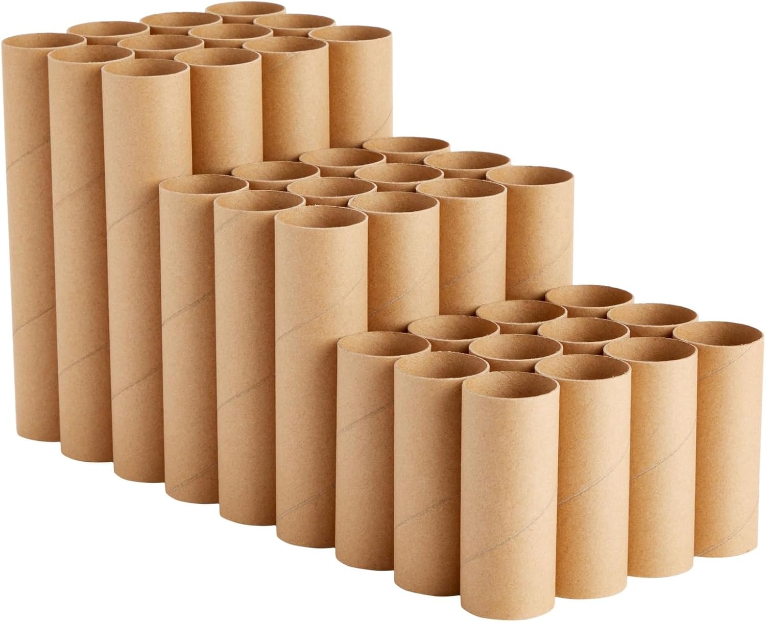 Cardboard Tubes, Craft Paper Roll (Brown, 3 Sizes, 36 Pack) : Amazon.ca ...