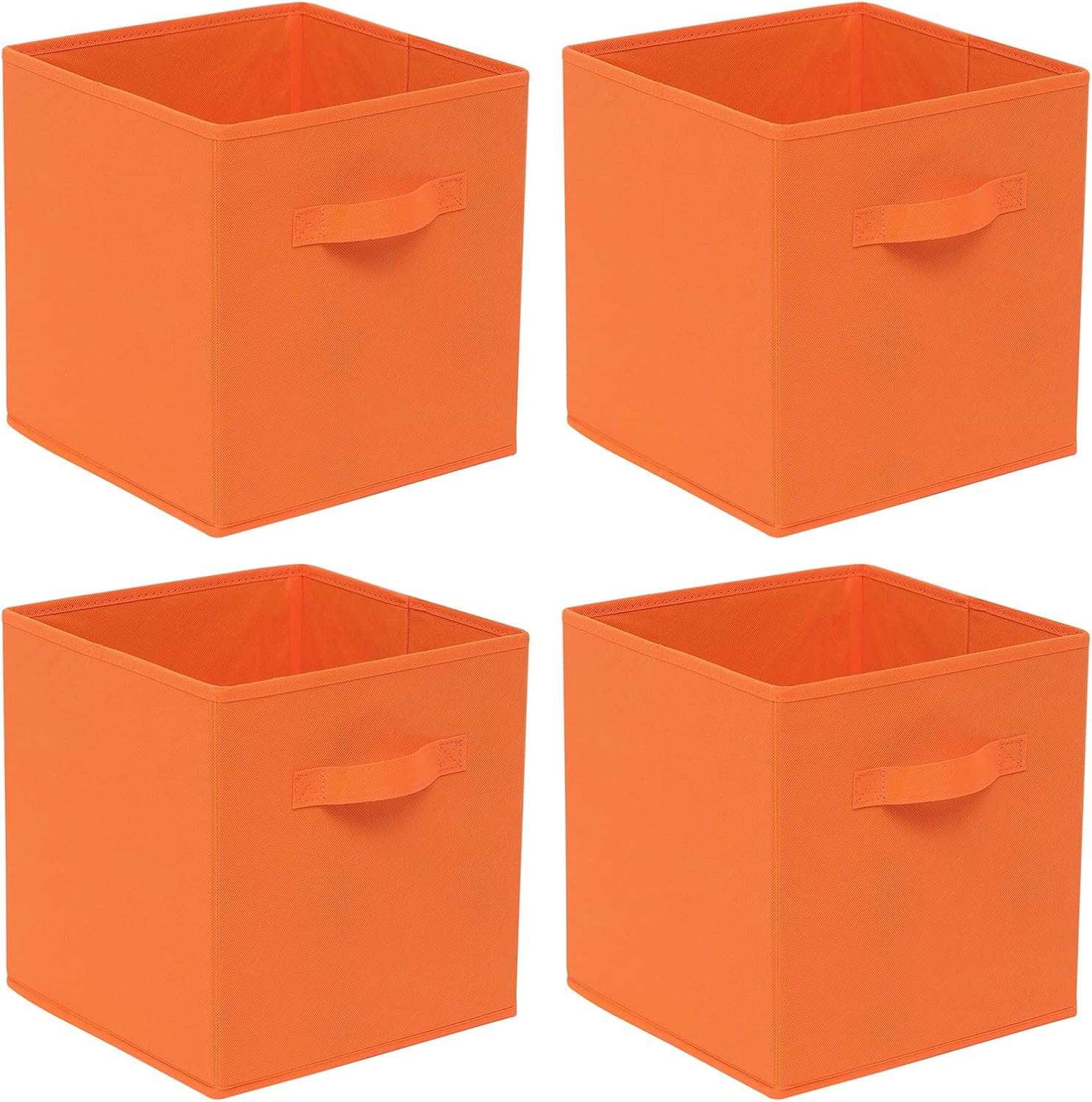 Homullel Foldable Storage Cube Boxes Set of 4, Storage Unit Box with ...