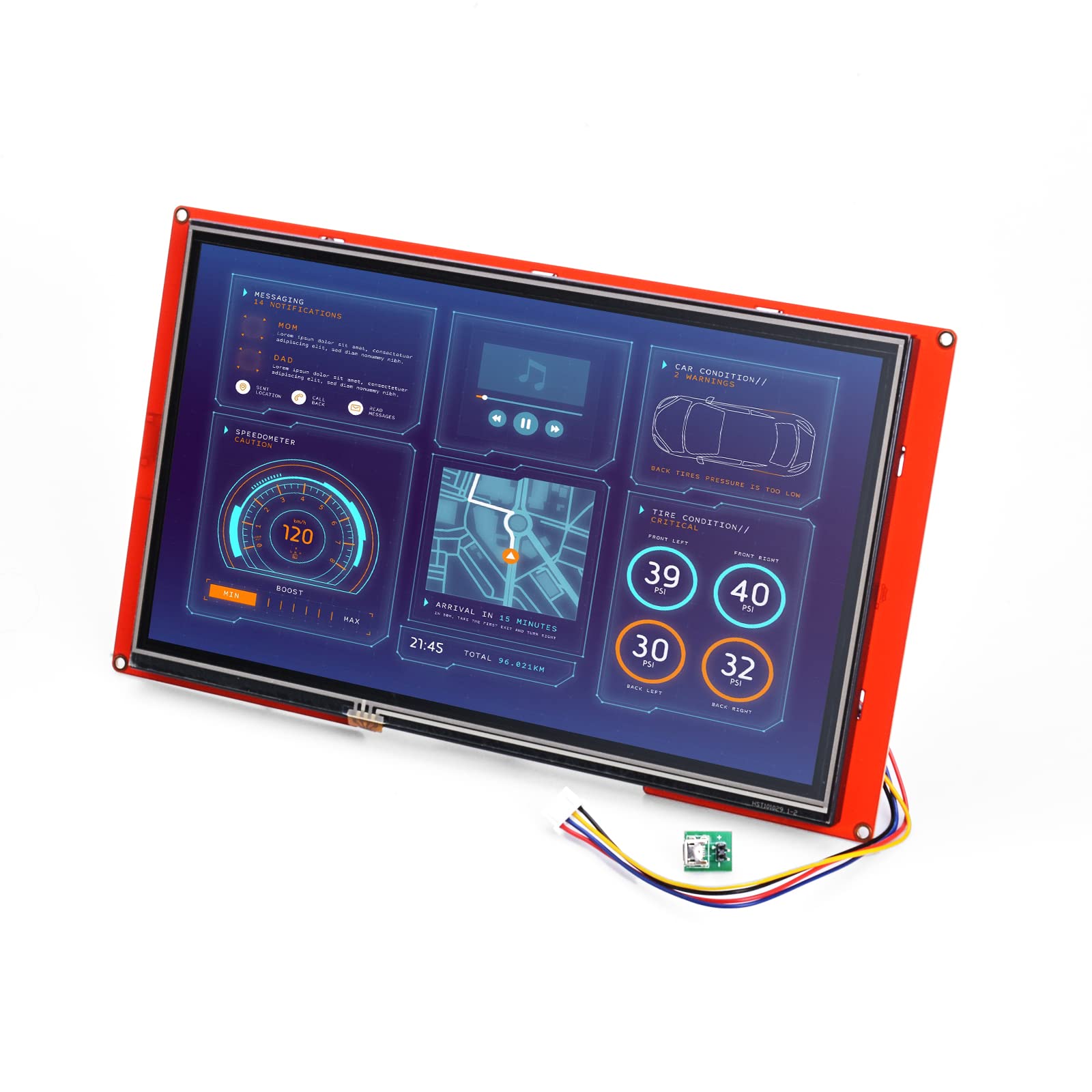 Amazon.co.jp: Nextion 10.1インチインテリジェントシリーズHMIディスプレイNX1060P101-011R-I抵抗膜方式LCD-TFTタッチスクリーン1024*600 ...