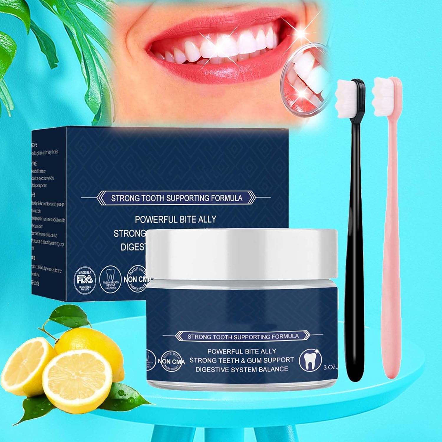 Amazon.com : Fortbite Tooth Powder, FortBite Teeth Powder, All Natural ...