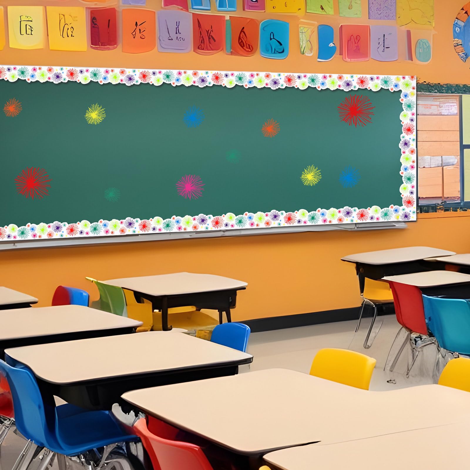 Magnetic Borders Classroom Bulletin Fuutreo 68.9 Ft Eucalyptus Magnetic ...
