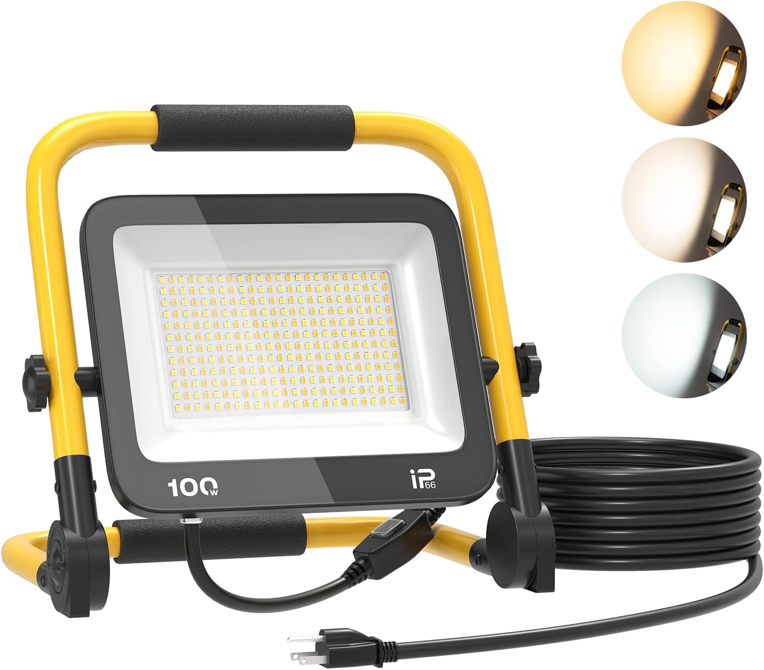 10000 Lumen LED Work Light with 3 Color Modes, Portable Work Light with ...