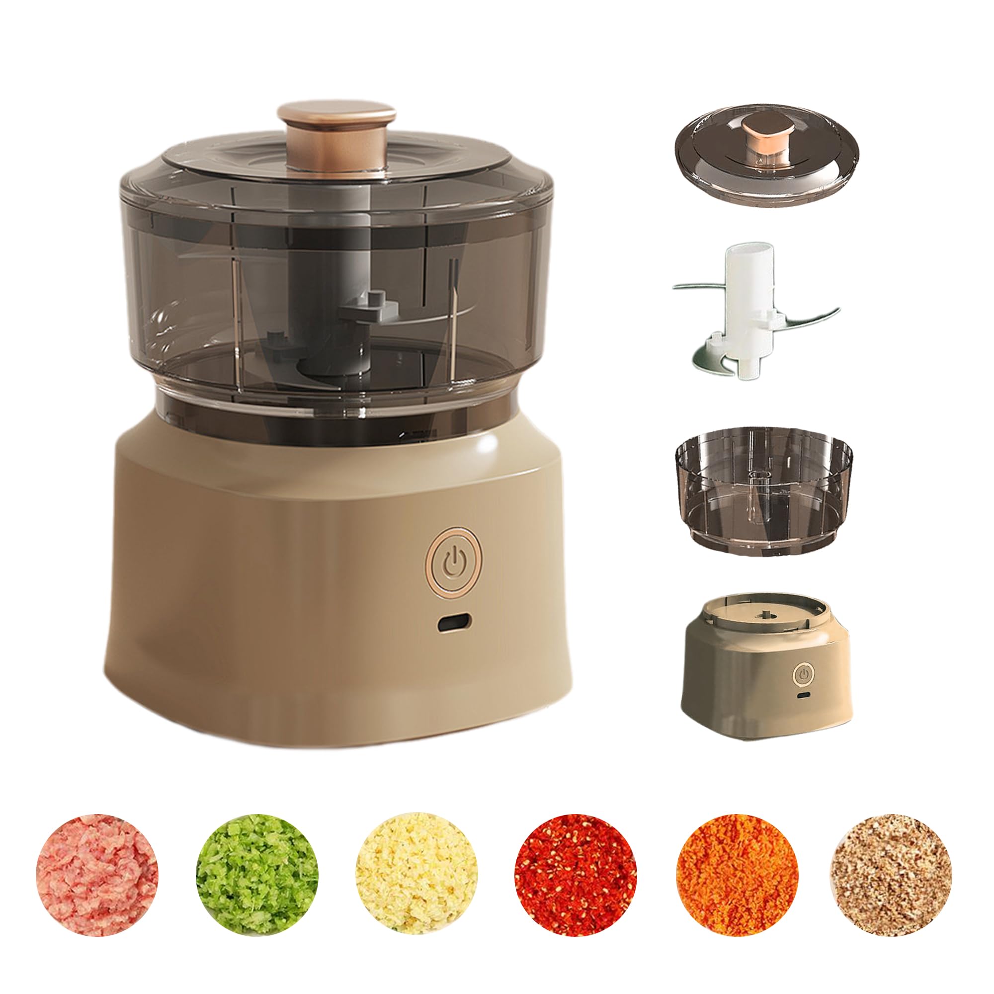 Amazon.com: Electric Mini Chopper Food Processor: USB Charging Mini ...
