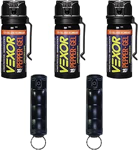 Amazon.com : Vexor Pepper Protection Bundle - 3 Full Axis Gel with Belt Clip, 18 Ft. Range + 2 ...