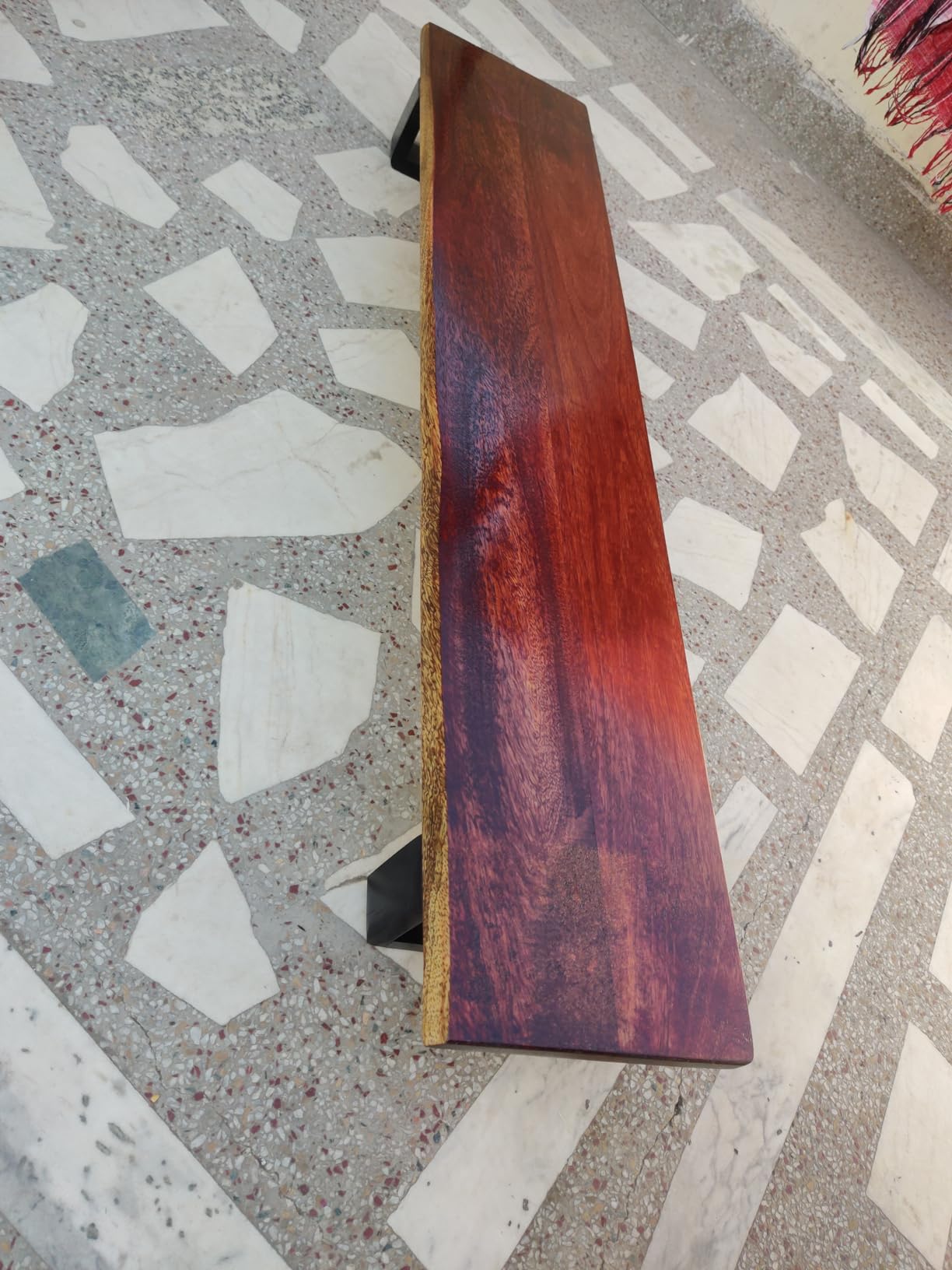 carpentray Wooden Computer Long Monitor Stand, Monitor Riser Desk Shelf ...