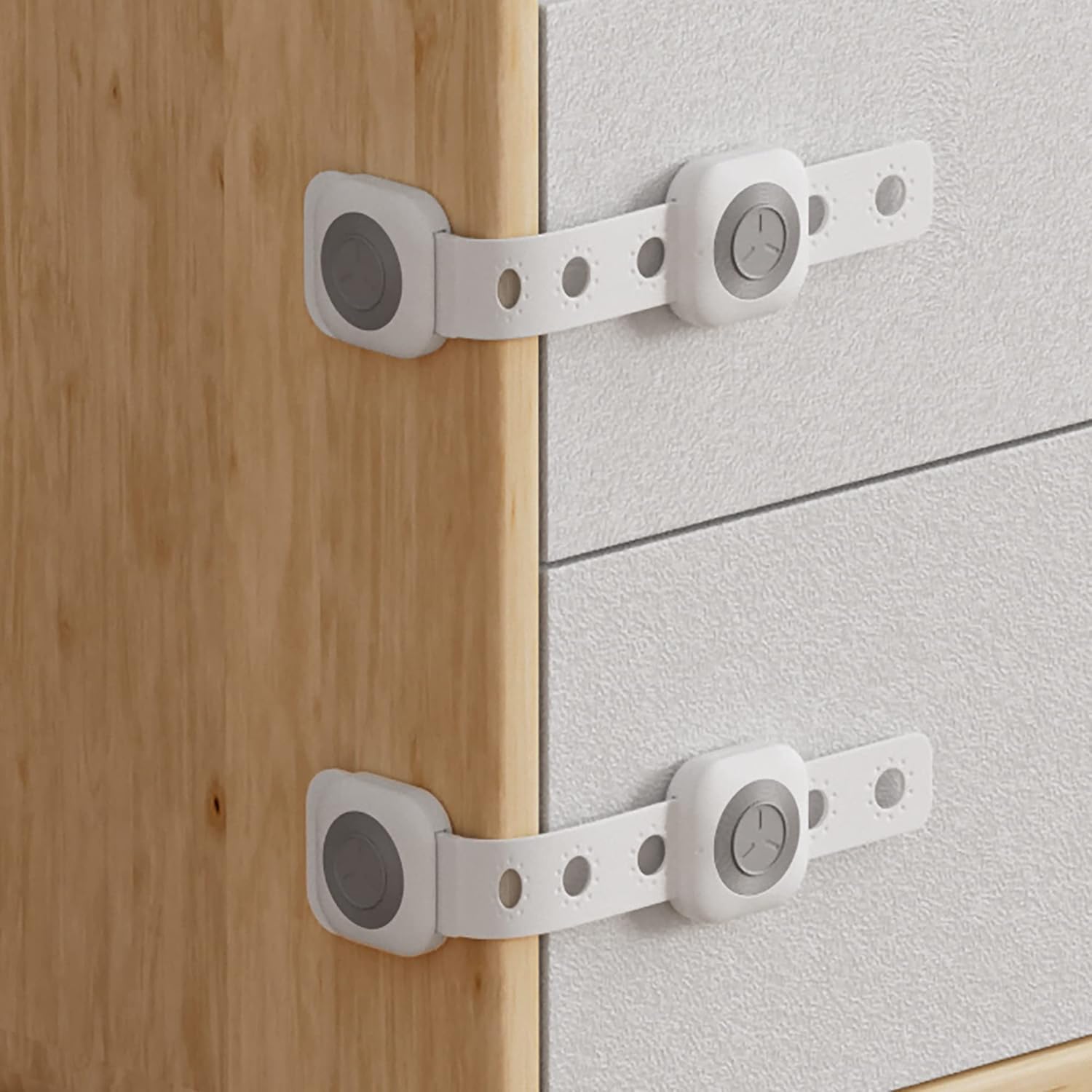 Amazon.com: 6 Pack Childproof Magnetic Cabinet Locks - Adjustable ...
