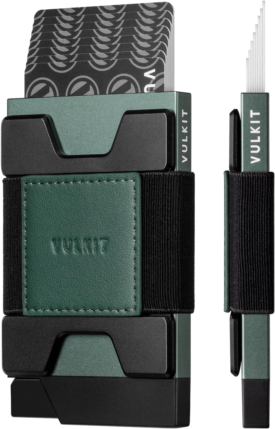 Amazon.com: VULKIT Minimalist Pop Up Wallet RFID Blocking Aluminum ...