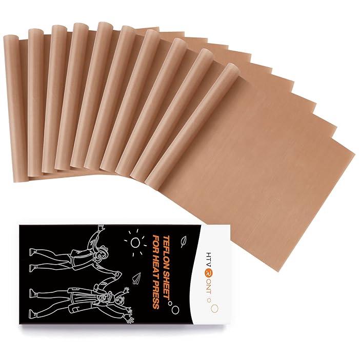 Buy HTVRONT Teflon Sheets for Heat Press - 10 Pack Non Stick PTFE ...