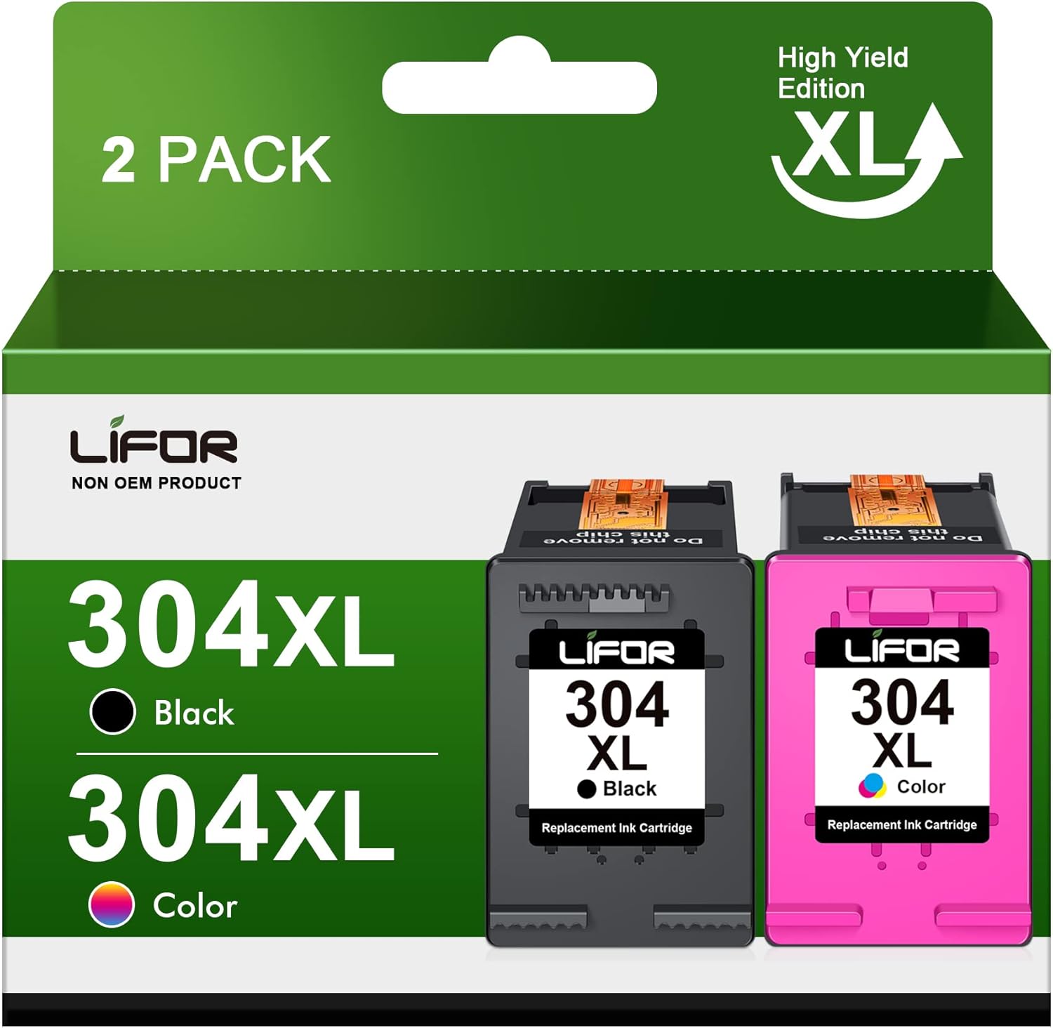 LIFOR 304XL Printer Ink 304 XL Ink Cartridges Combo Pack Replacement ...