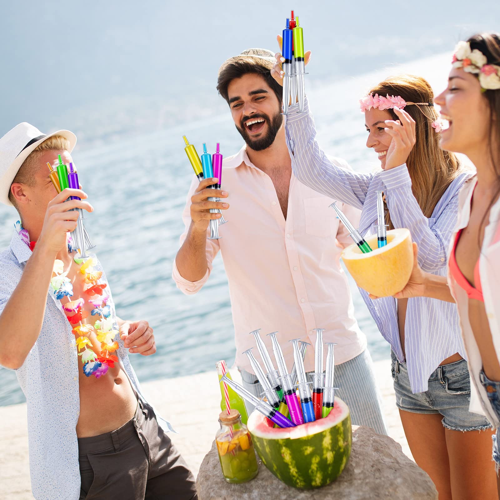 Jelly Shot Syringe for Party Liquid Plastic Syringes with Tip Cap Party ...