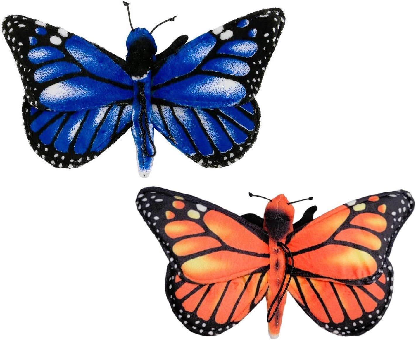 Amazon.com: Zugar Land Plush Toy Butterfly (Orange Monarch or Blue ...