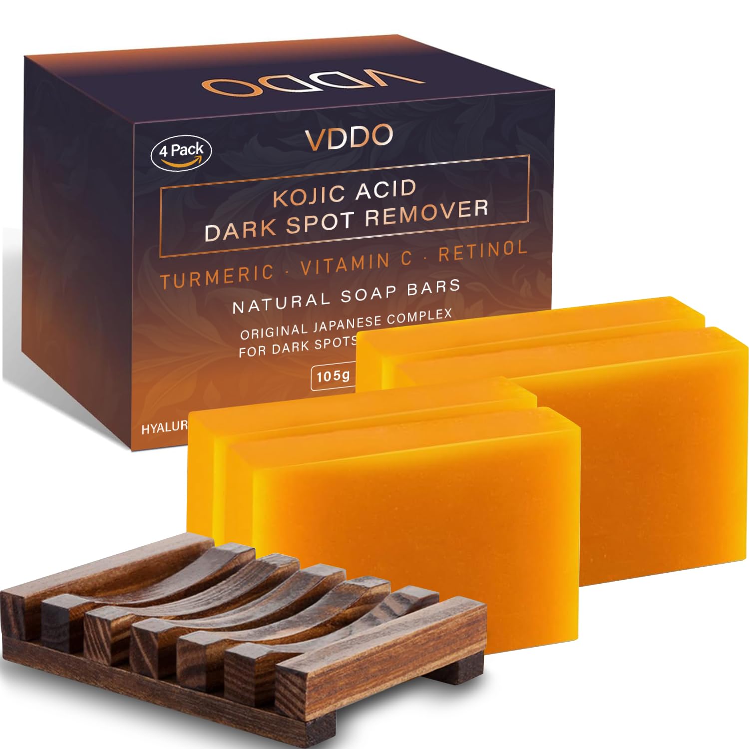 Amazon.com : VDDO-Kojic-Acid-Soap, Turmeric Soap for Dark spots with ...