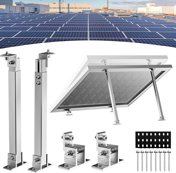 Amazon.com: WOEFSTE 1 Set Adjustable Solar Panel Tilt Mount Brackets ...