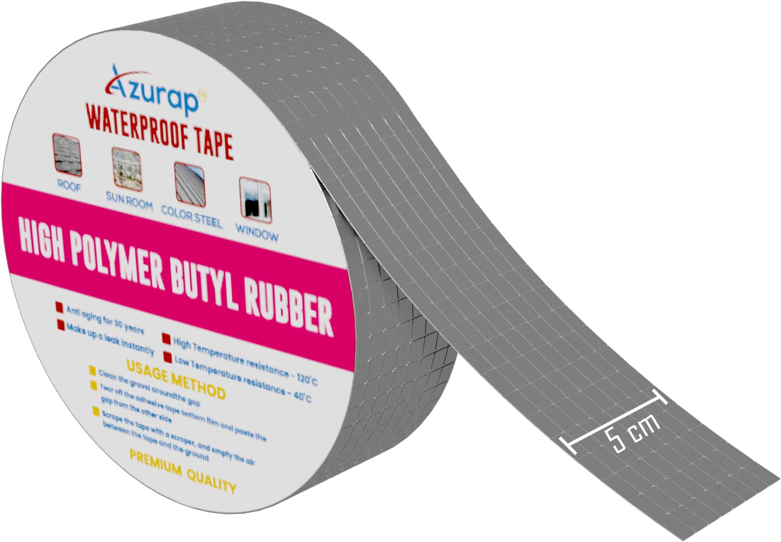 Azurap Rubber Tape Waterproof Duct Tape Ultimate Solution for Pipe and ...