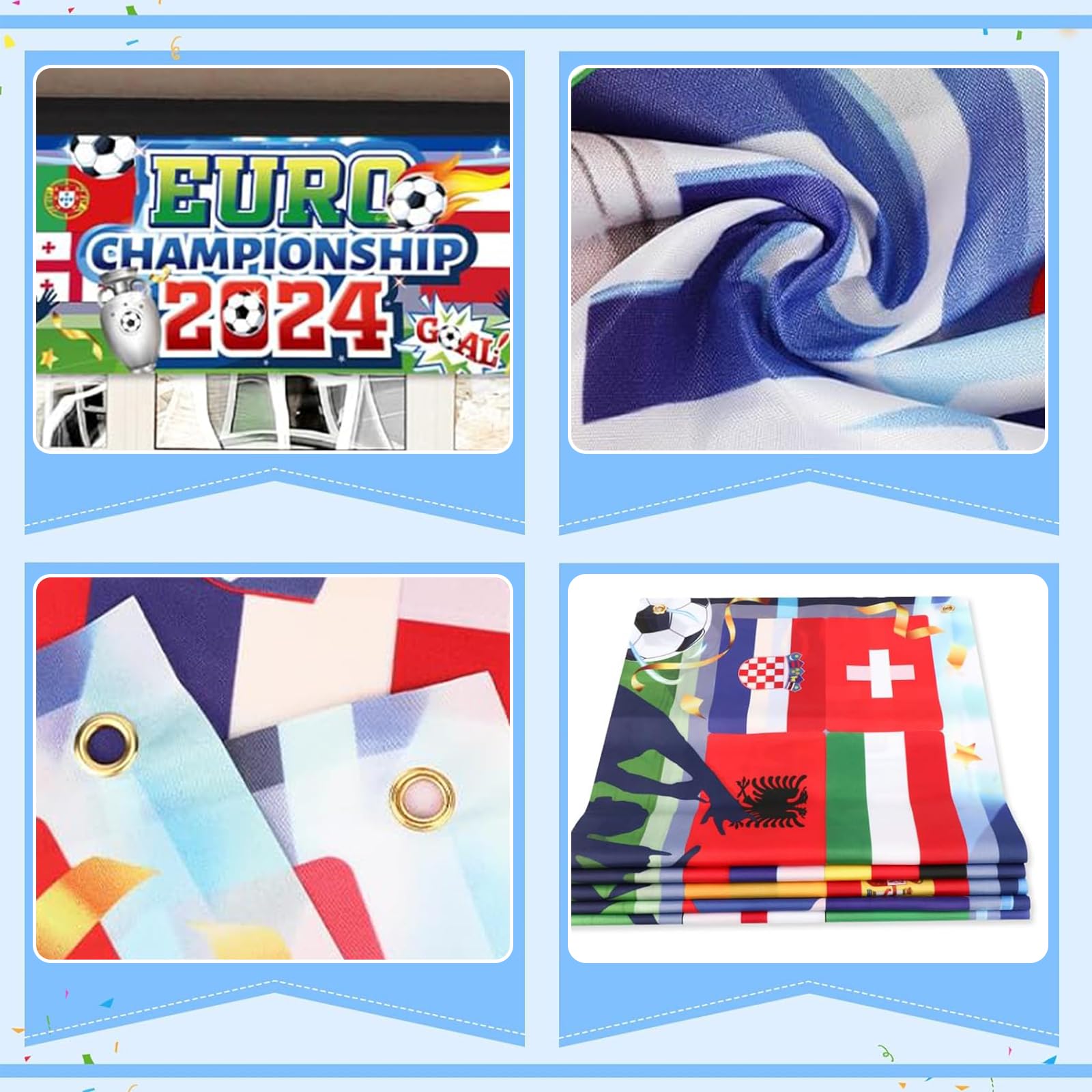 Euros Football 2024 Decorations, Euro 2024 Decorations, Football ...