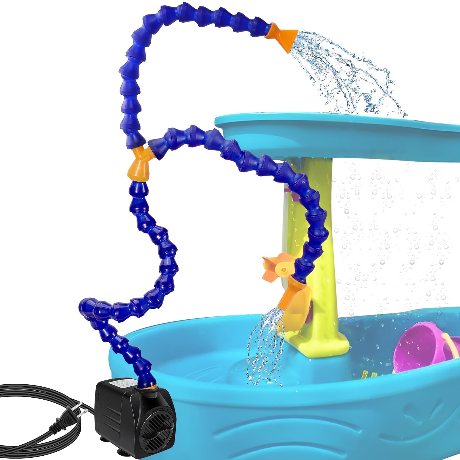 Amazon.com: 2 Tubes Kids Water Table Pump,Automatic Water Table ...