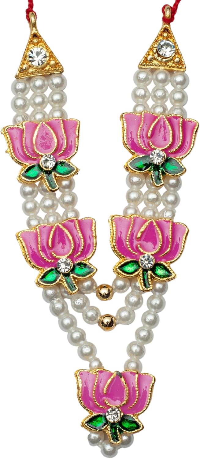 Amazon.com: Single Lotus Design Moti Mala Set for Laddu Gopal/Devi Maa ...