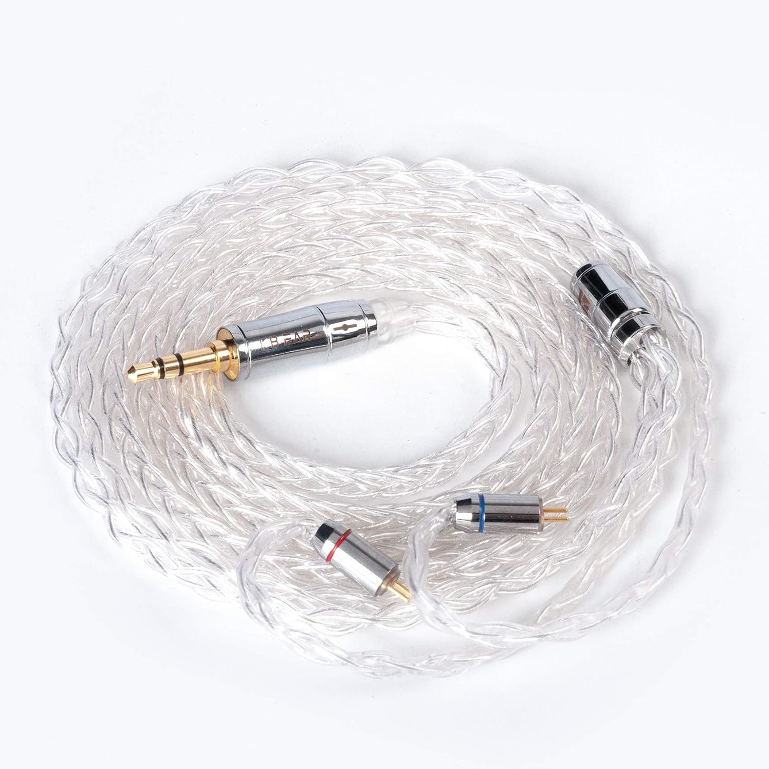 8 Core Silver Earphone Cable 2pin 0.78mm Replacement Cable with 3.5mm ...