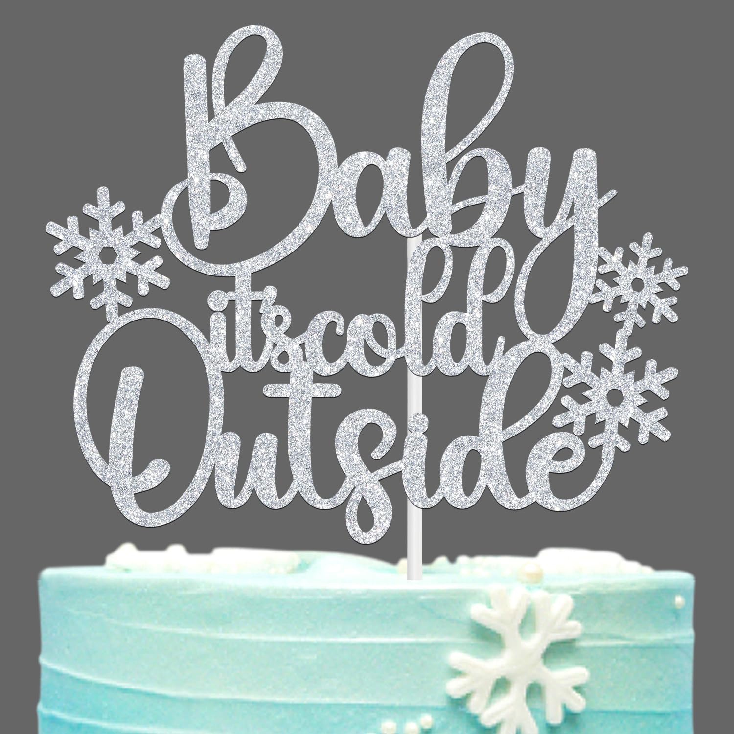 Amazon.com: Baby It's Cold Outside Cake Topper, Oh Baby/Little Sweet ...