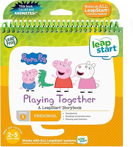 Amazon.com: LeapFrog Leapstart 3D Peppa Pig Playing Together Book ...