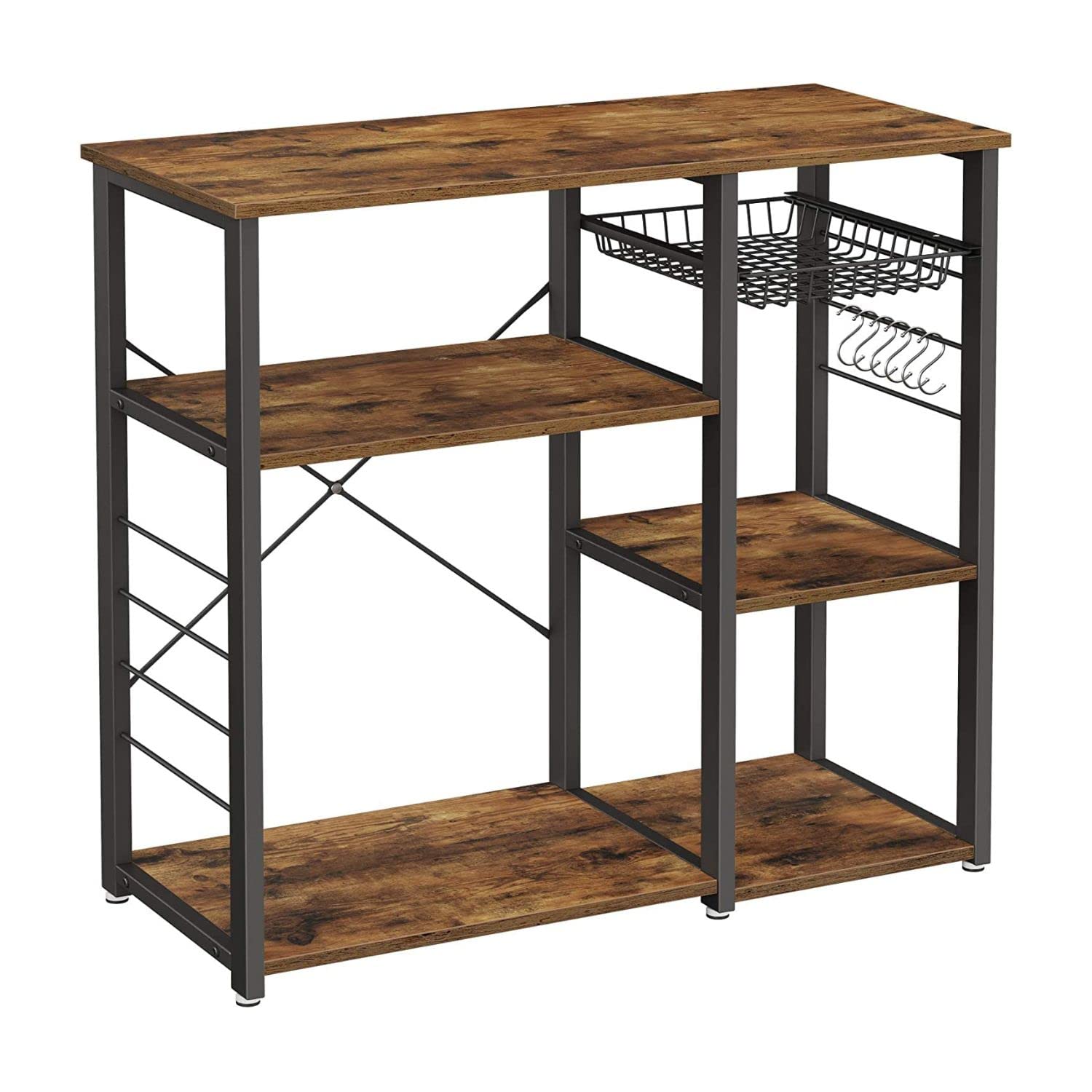 Buy Vasagle Alinru Kitchen Baker’S Rack, Coffee Bar, Microwave Oven ...