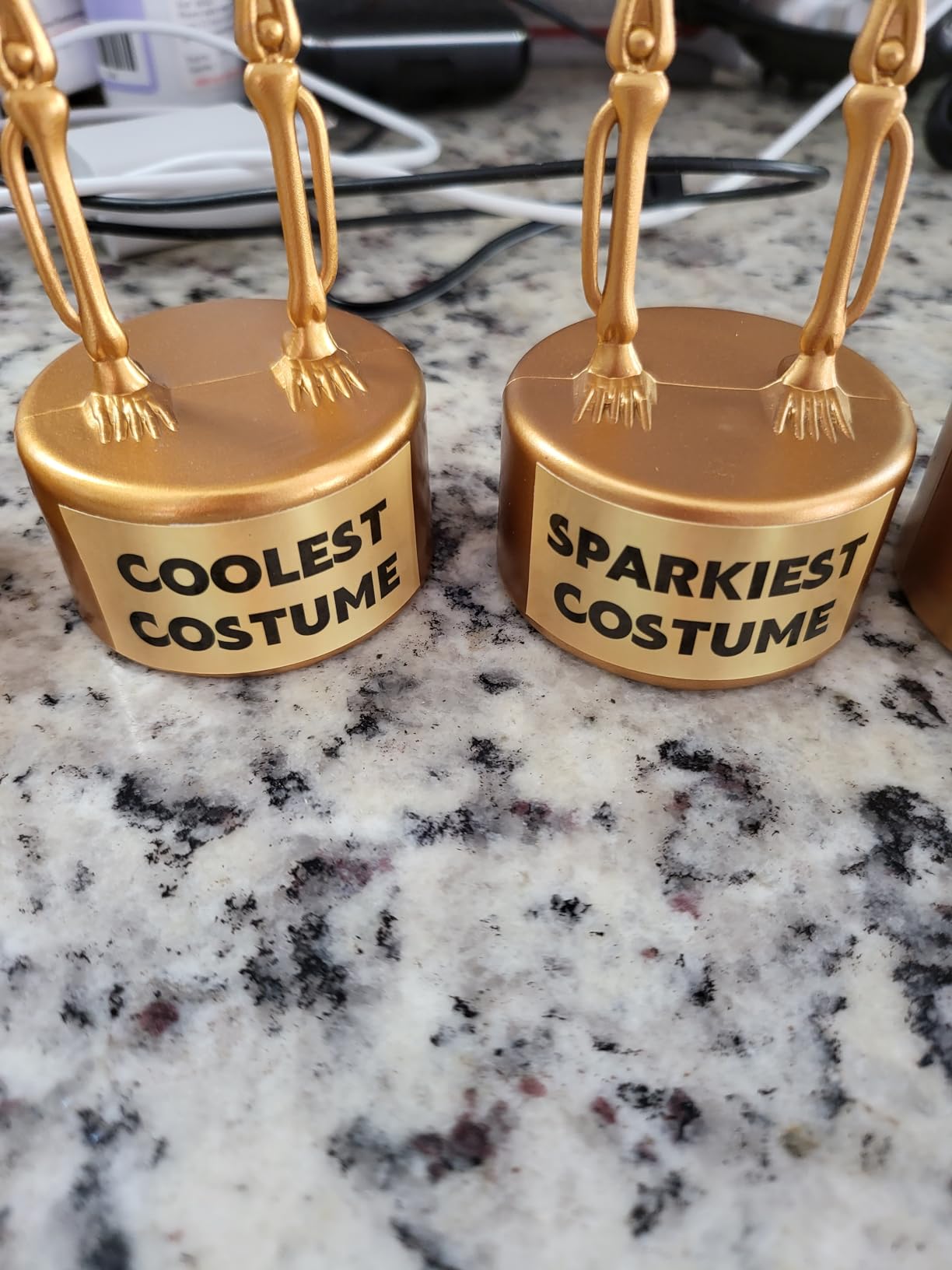 Amazon.com: 6 Halloween Best Costume Skeleton Trophy, Halloween Skull ...