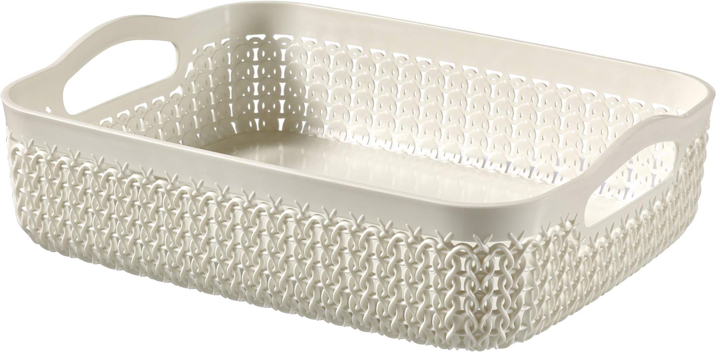 Curver Tricot Watch, Plastic, Off White, 25.7 x 19.8 x 7.4 cm : Amazon ...