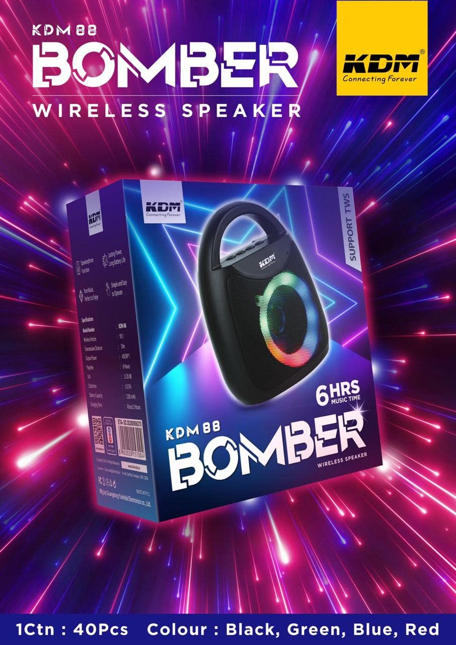 KDM-88 Bomber Music Speaker : Amazon.in: Electronics