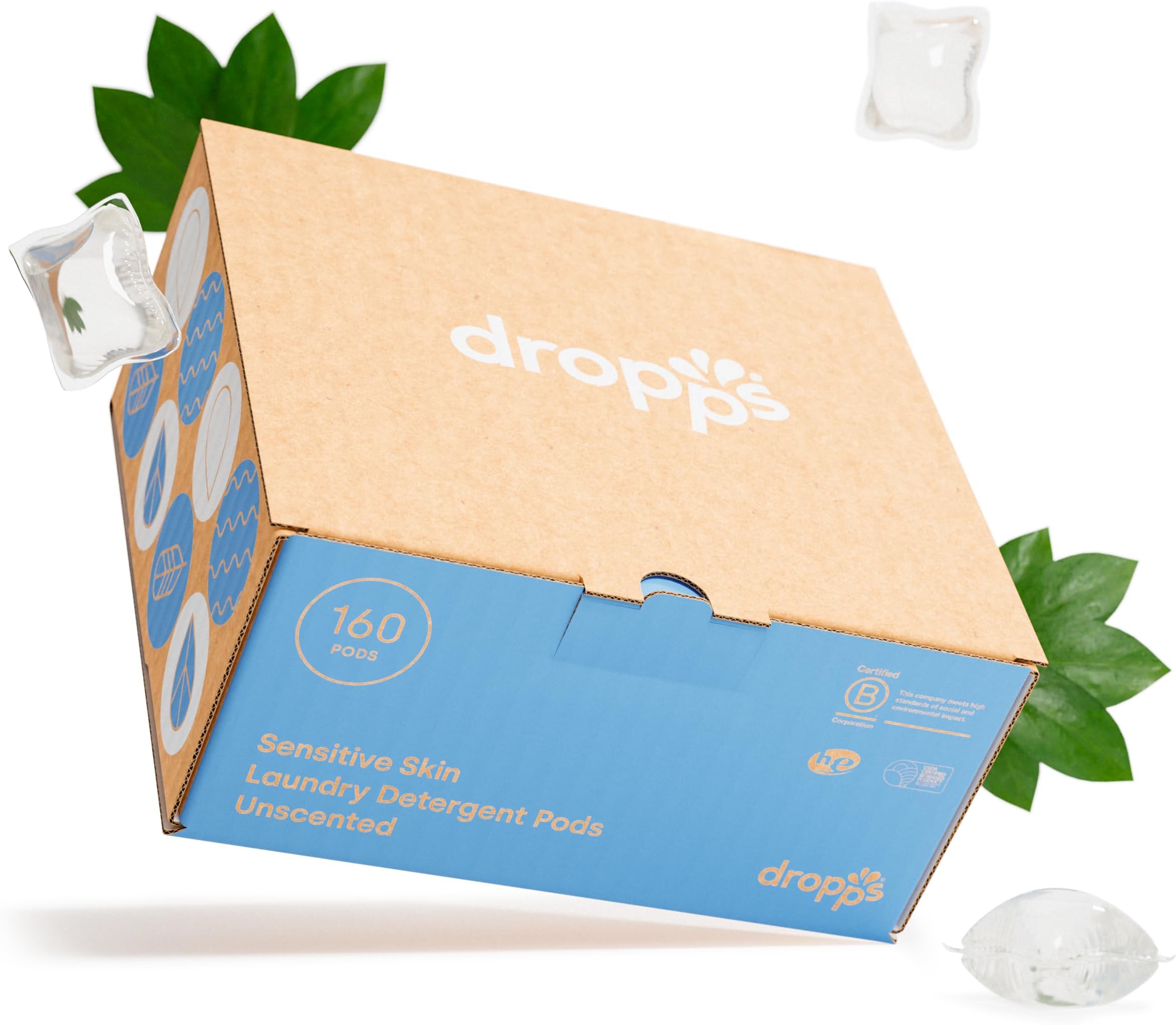 Amazon.com: Dropps Sensitive Skin Laundry Detergent Pods: Unscented ...