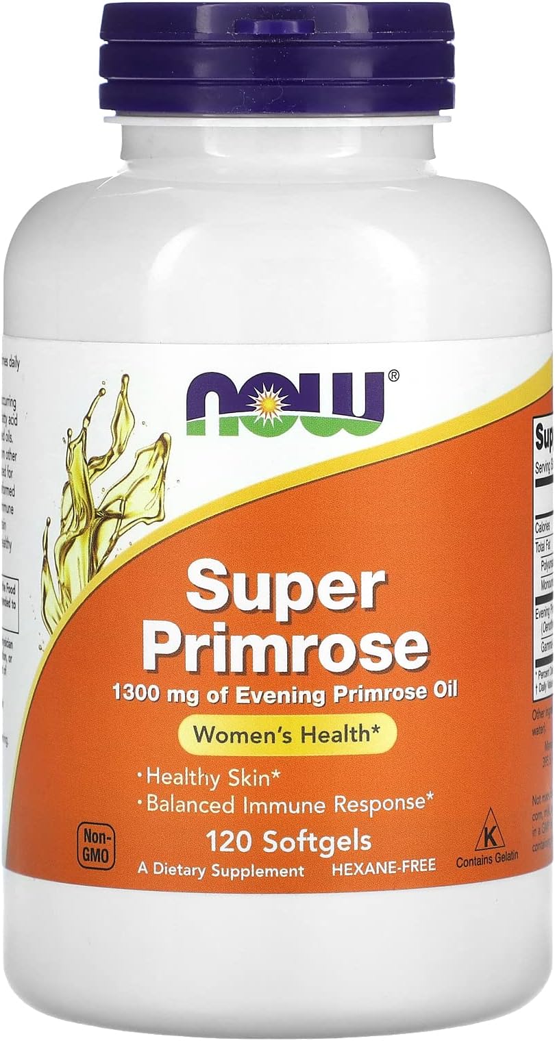 Amazon.com: Now Foods Super Primrose 1300mg, 120 gels (Pack of 2 ...