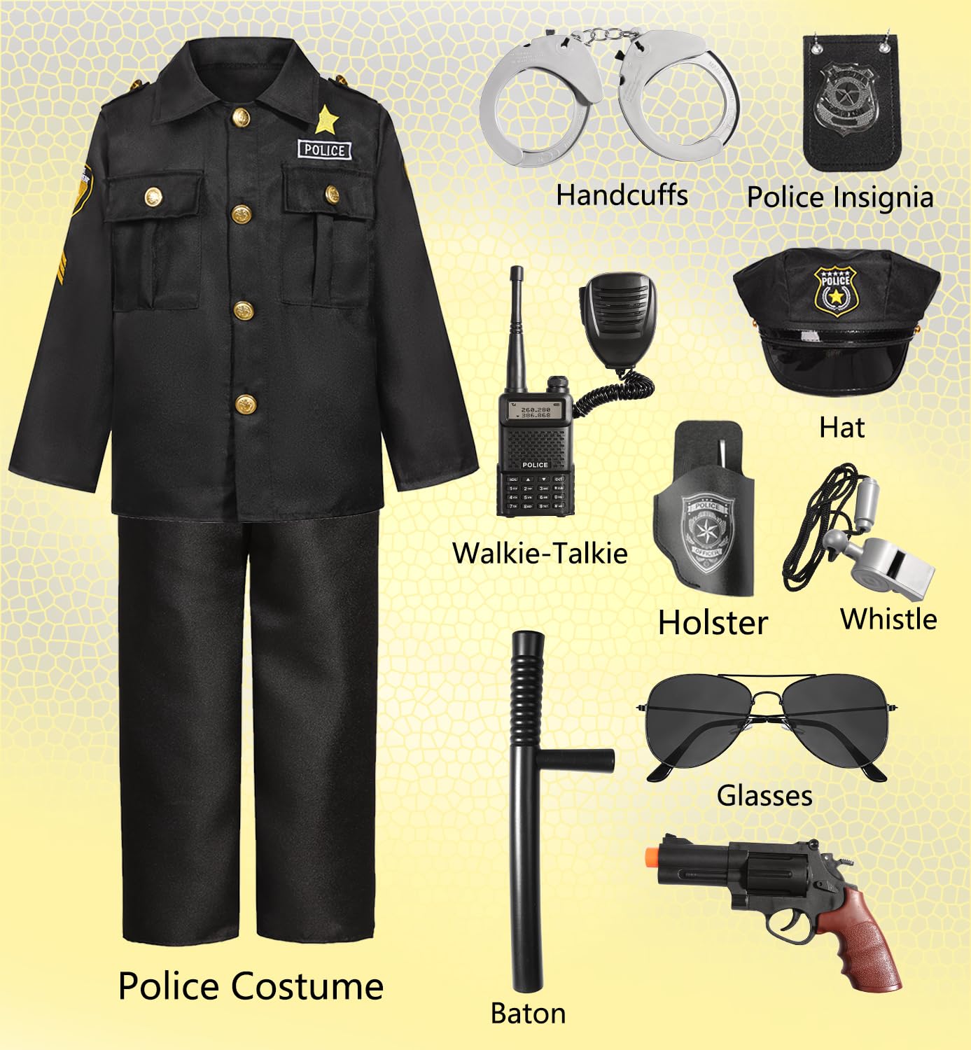 Police Costume Children’s Police Costume Boys Police Cosplay Outfit ...