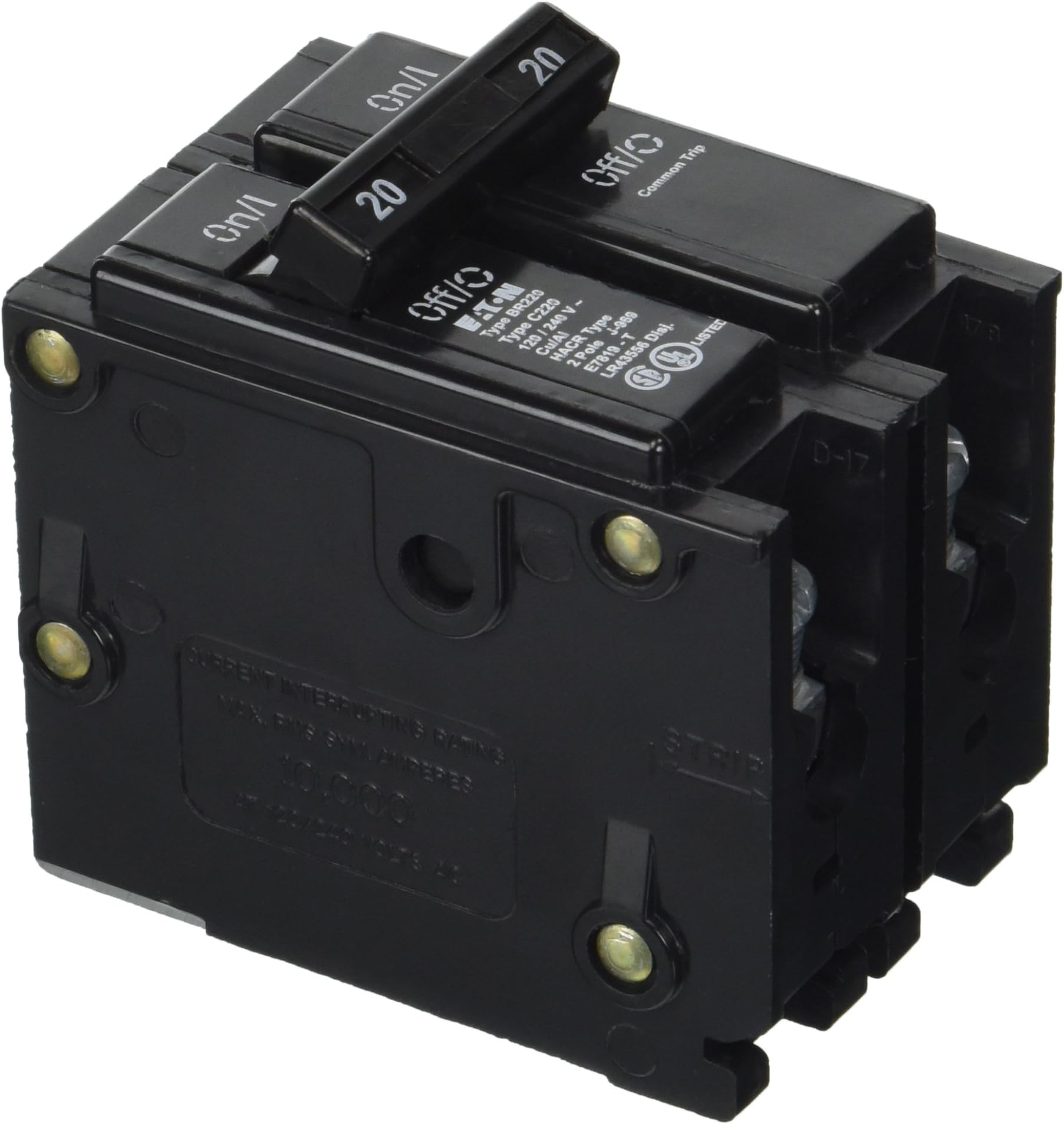 Eaton BR220 20 Amp Double Pole Circuit Breaker - Amazon.com