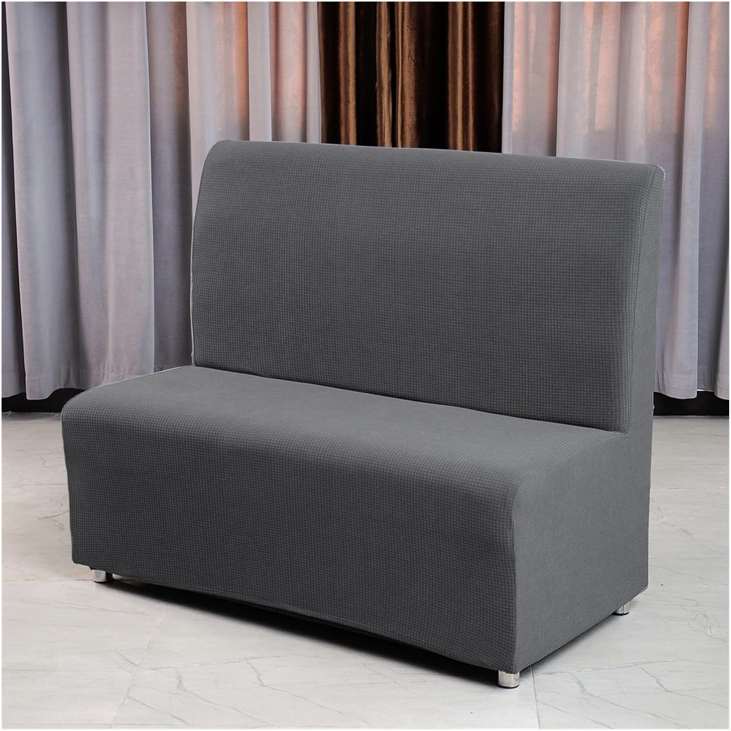 Amazon.com: Slipcovers,Armless Sofa Card Seat Cover,Futon Cover Stretch ...