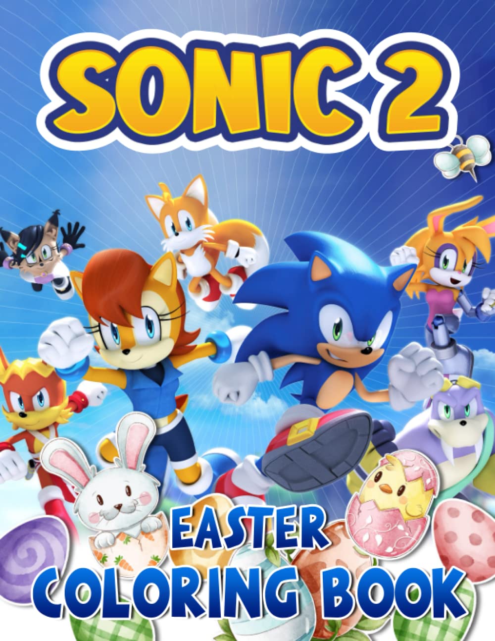 Sonic 2 Easter Coloring Book 2022 Edition Sonic Easter Hedgehog ...